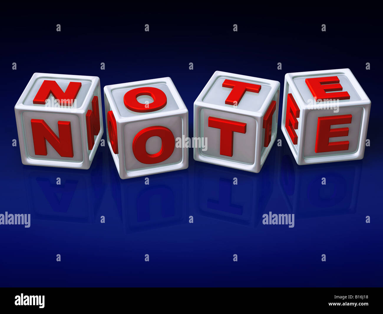 Block letters 3d concept illustration Stock Photo - Alamy
