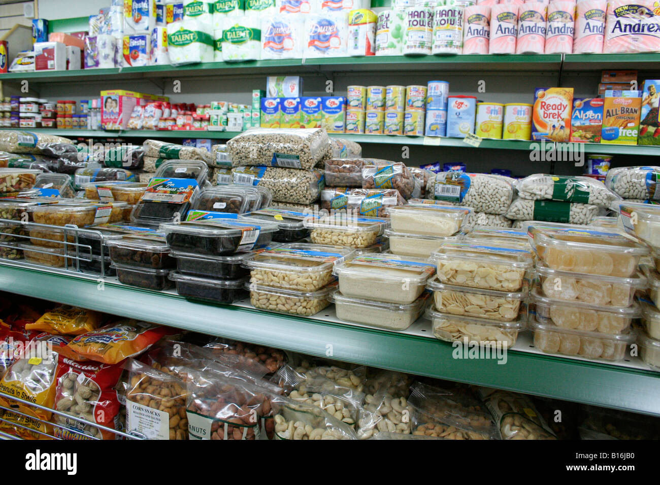 Local corner store shop interior landscape Stock Photo - Alamy