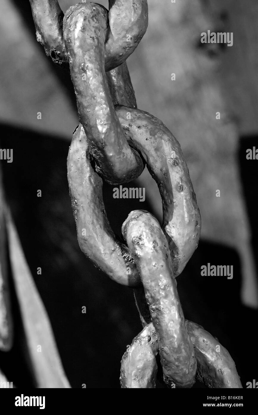 Black and white shot of chain Stock Photo - Alamy