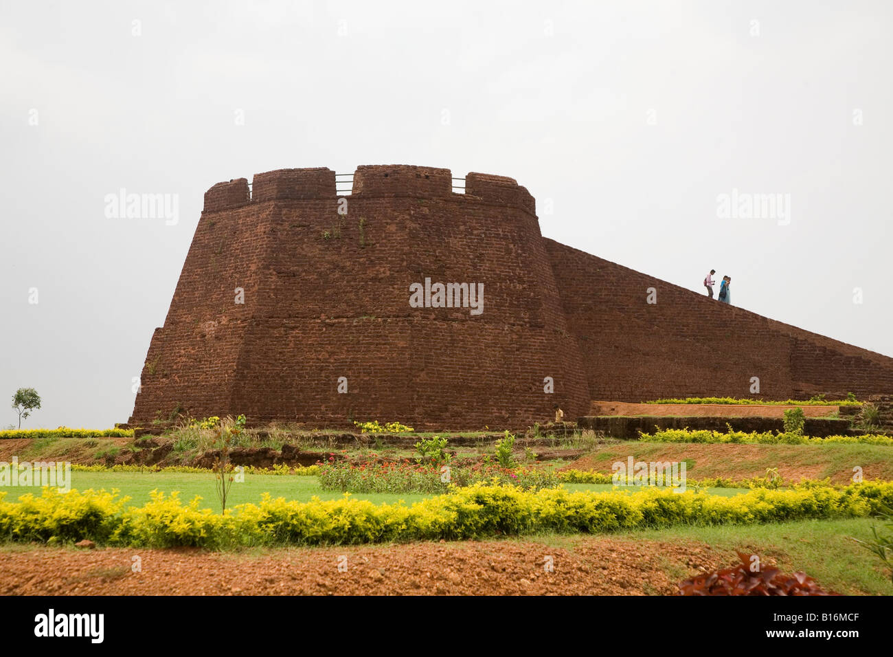 The observation tower at Bekal Fort near Kasaragod, Kerala. The fort ...