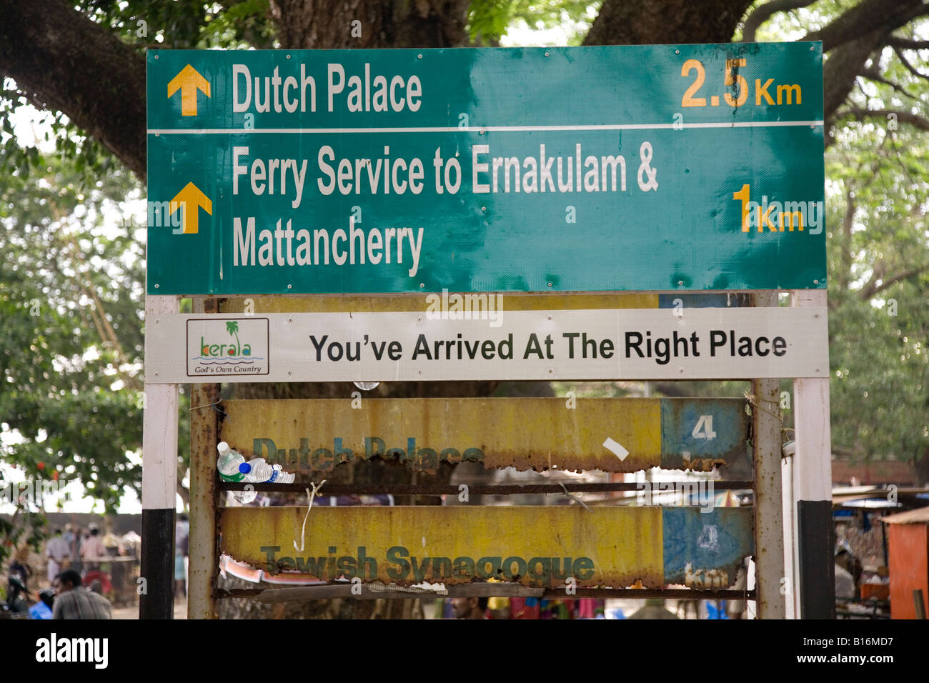 Street signs in Kochi in Kerala, India Stock Photo - Alamy