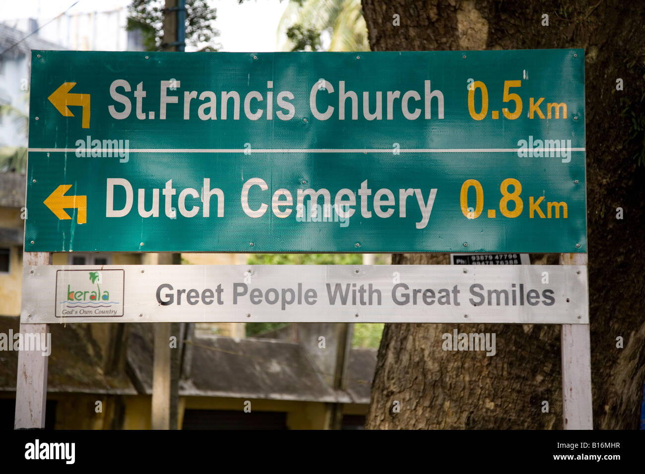 A street sign in Kochi in Kerala, India Stock Photo - Alamy
