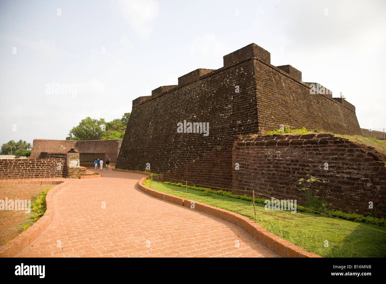 A path leads towards the main gate of Fort St Angelo near Kannur ...
