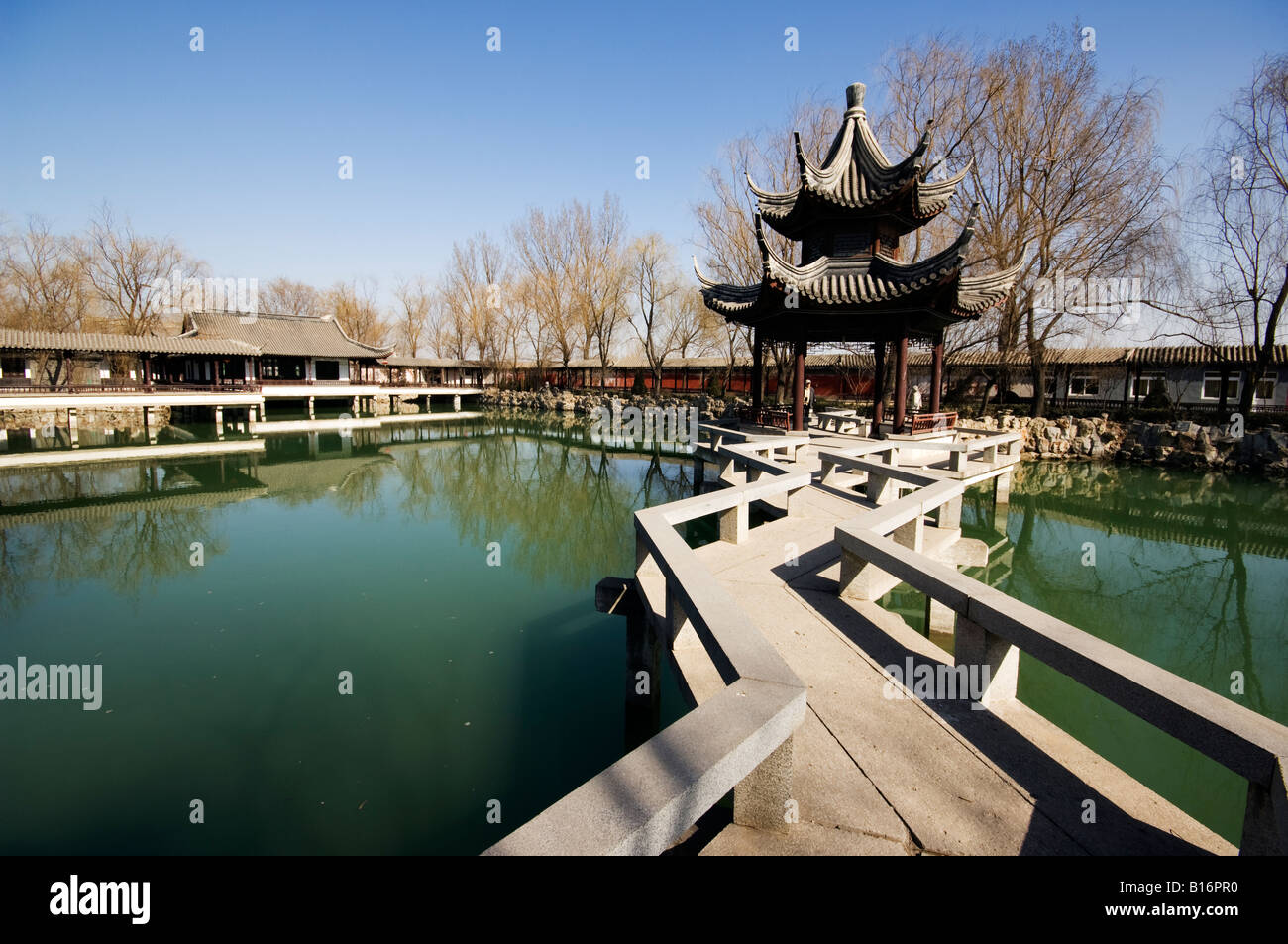 Beiputuo temple and film studio set location Beijing China Stock Photo ...