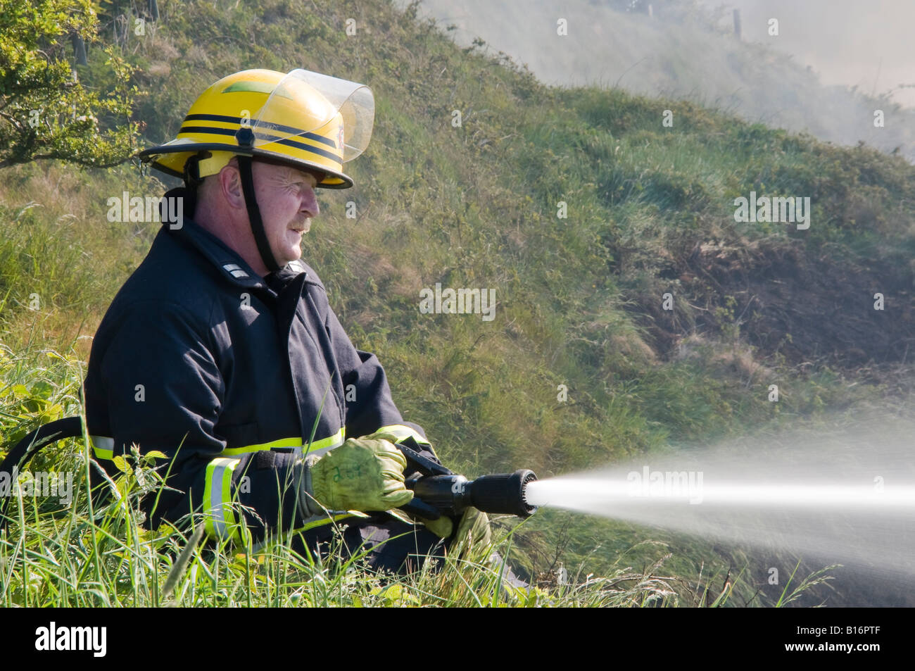 Carrickfergus, Northern Ireland. 02 Jun 2008 - Firefighters tackle a ...