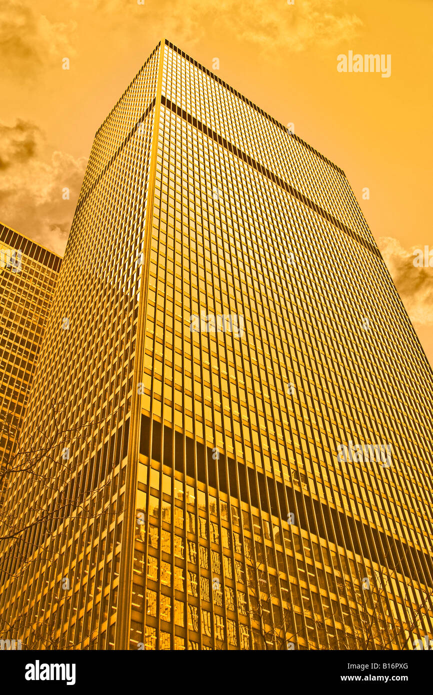 Office buildings downtown financial district large banks Stock Photo ...