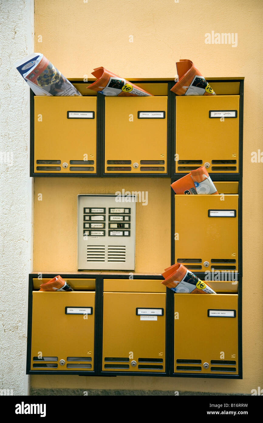 Italian Letter Boxes Stock Photo - Alamy