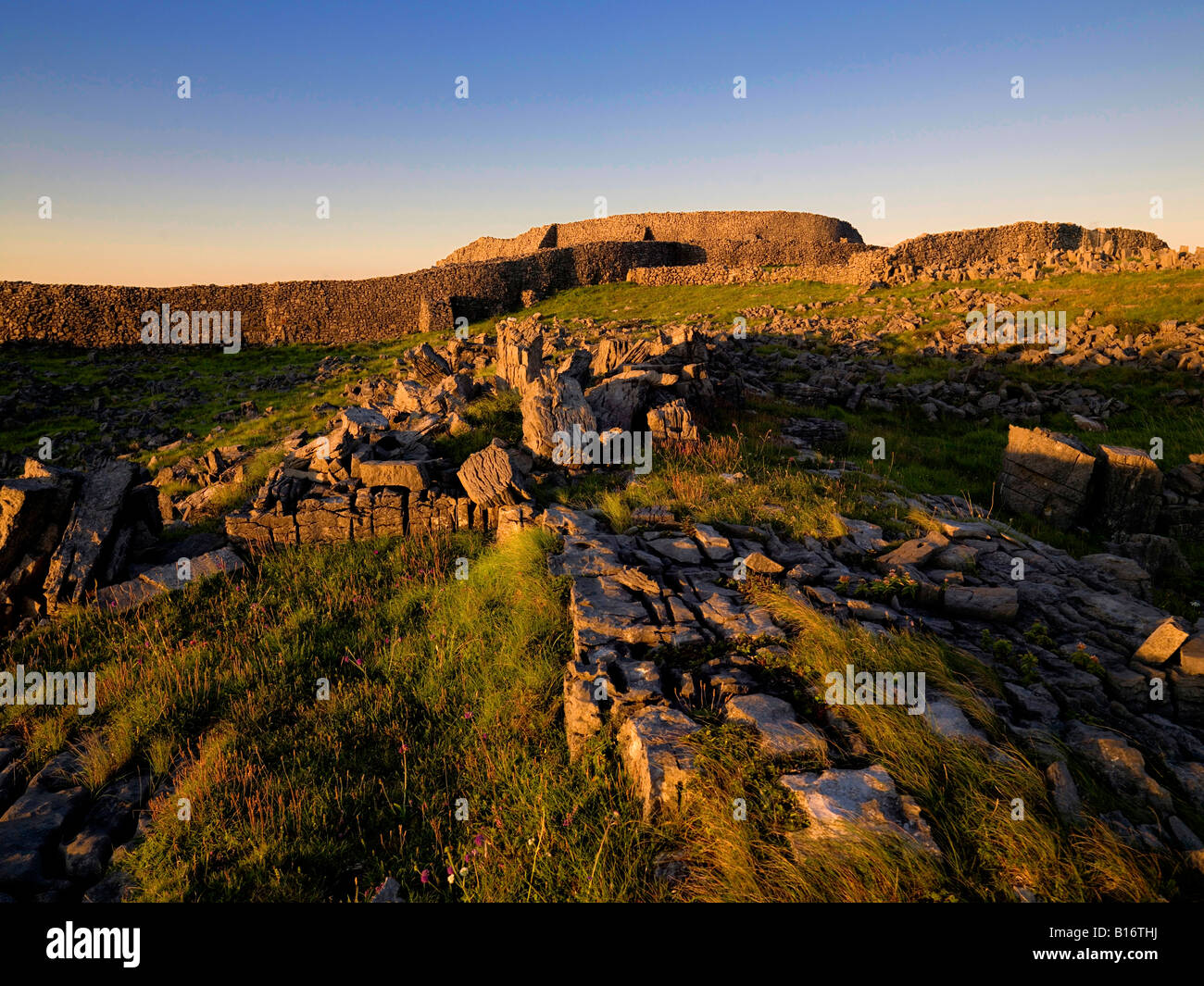 Dun Aengus Inishmore Aran Islands Galway Ireland Stock Photo - Alamy