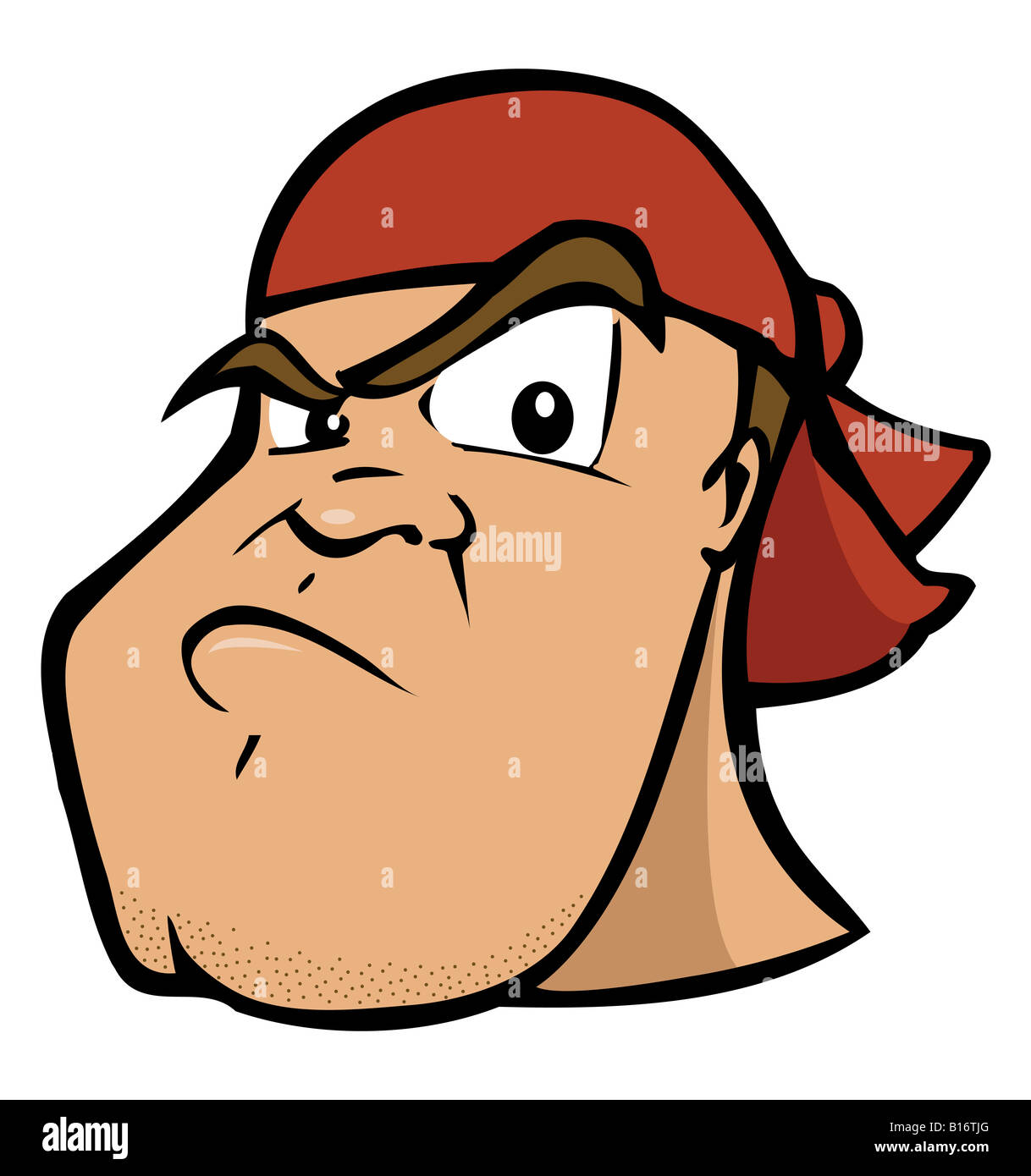 cartoon illustration of a bully Stock Photo - Alamy