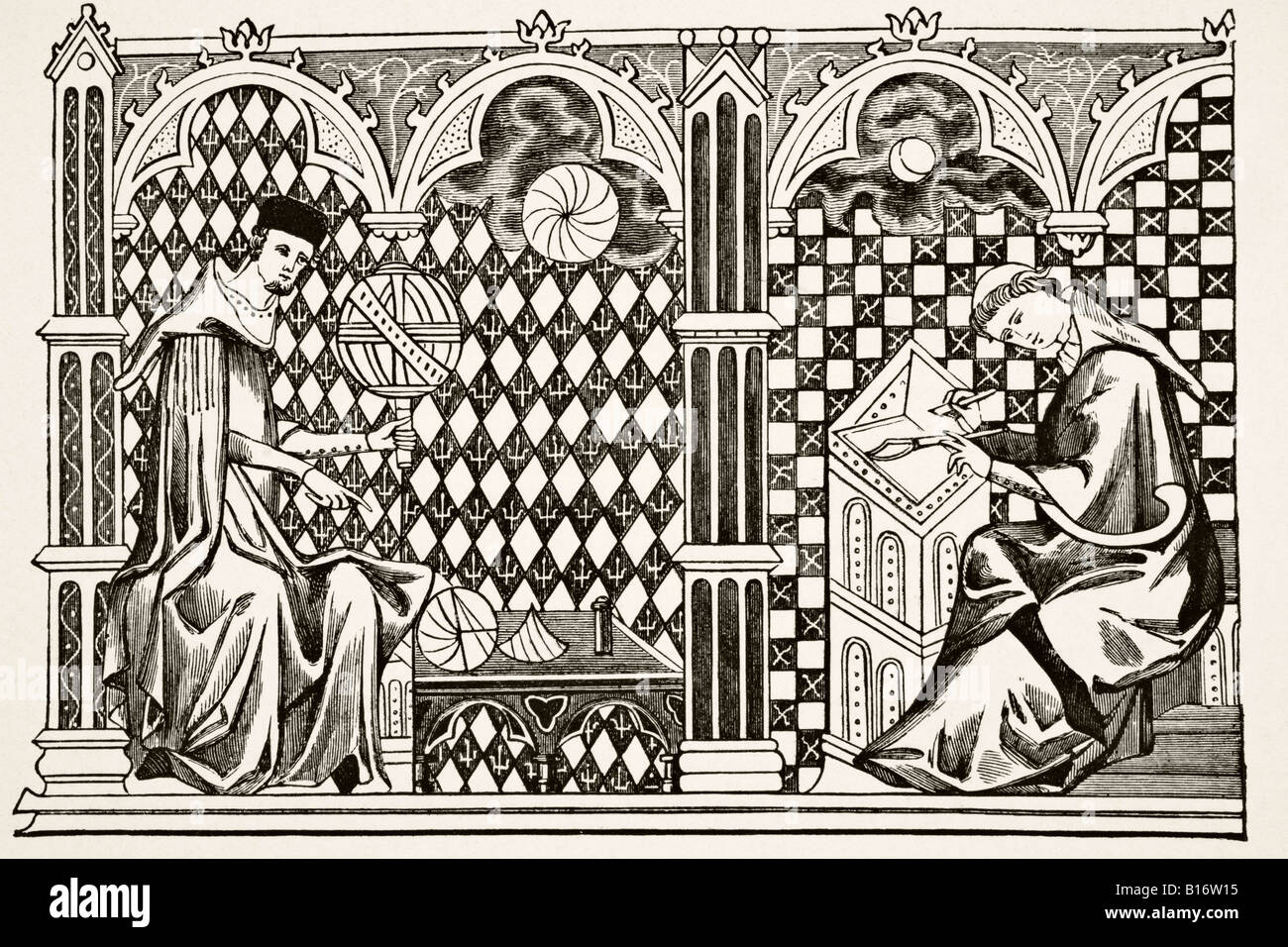 Medieval monks manuscript hi-res stock photography and images - Alamy