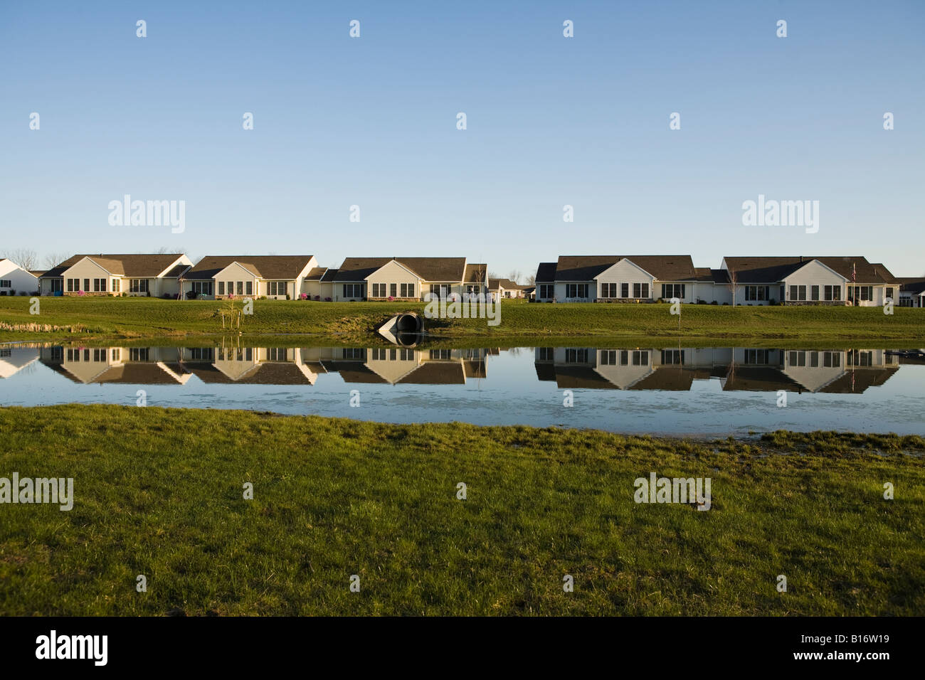 Houses within a retirement community Stock Photo - Alamy