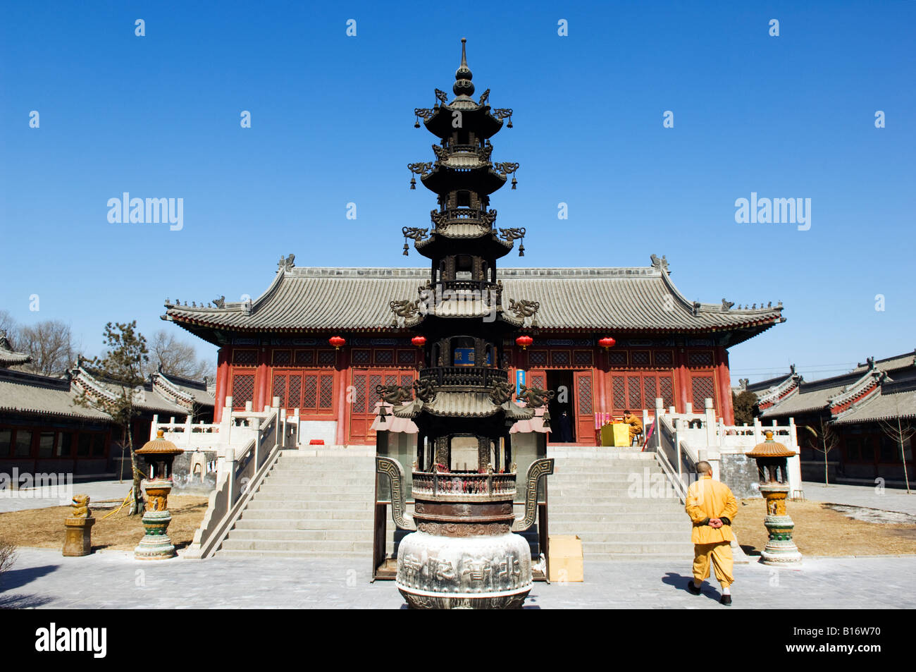 Beiputuo temple and film studio set location Beijing China Stock Photo ...