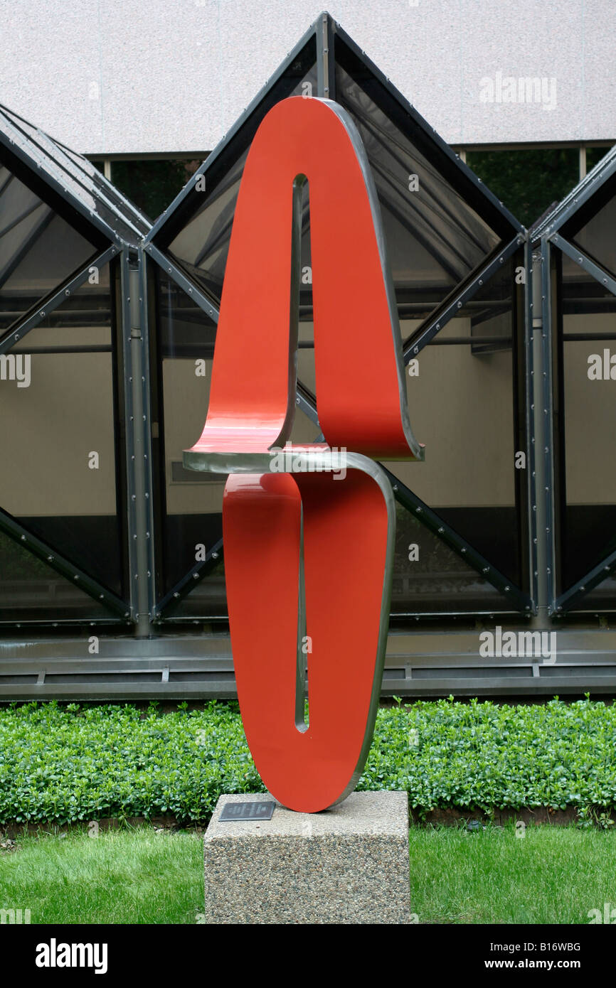 Abstract sculpture Mayo medical complex in Rochester Minnesota Stock ...