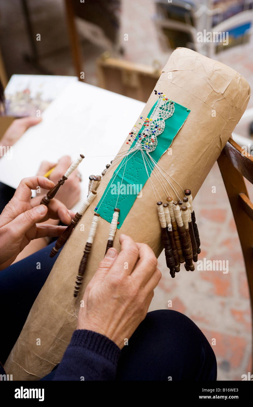 Lace Maker Malta Stock Photo - Alamy