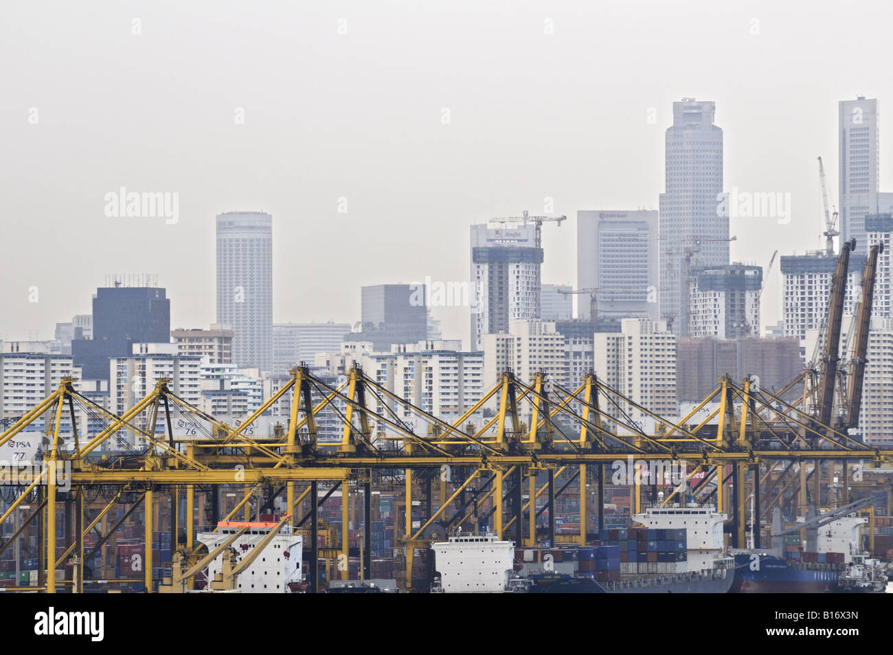 Keppel container terminal at the port of Singapore Stock Photo - Alamy