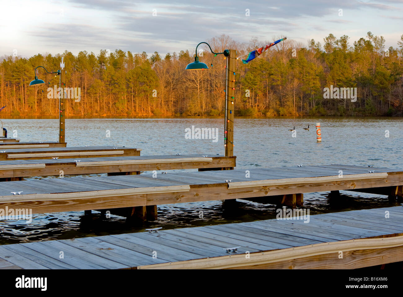 Multiple Dock System with Lighting Stock Photo - Alamy