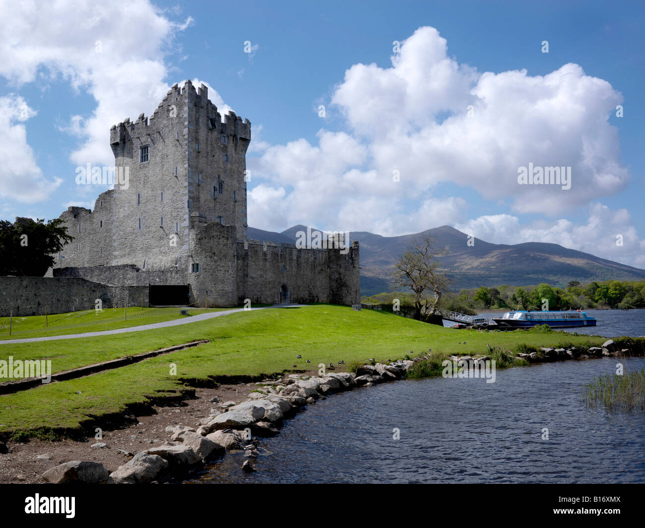 Ross Castle Lough Leane Killarney Ring of Kerry Co Kerry Ireland Stock ...