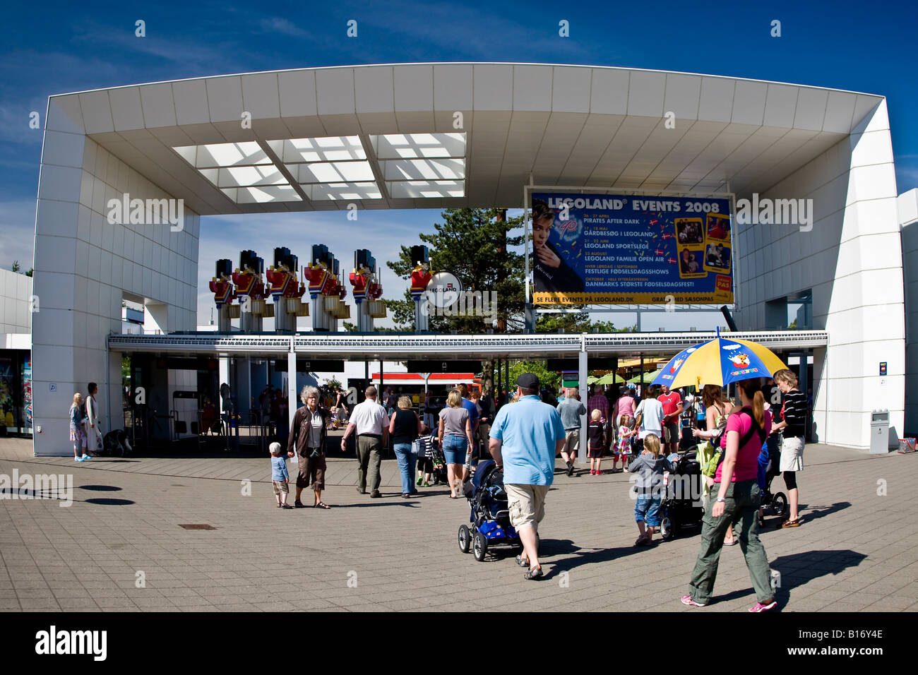 The gate at Legoland park Stock Photo - Alamy