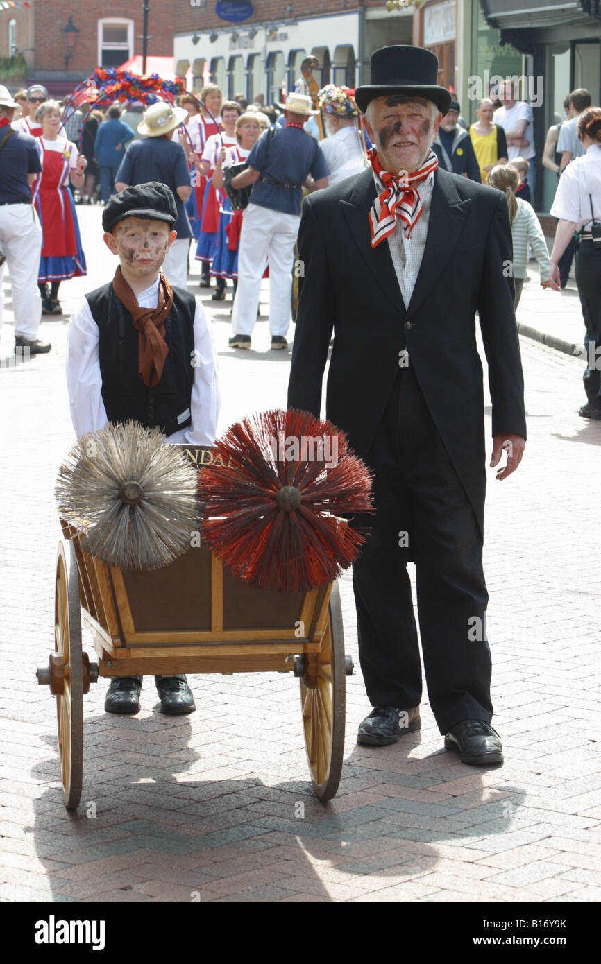 Chimney sweep with broom hi-res stock photography and images - Alamy