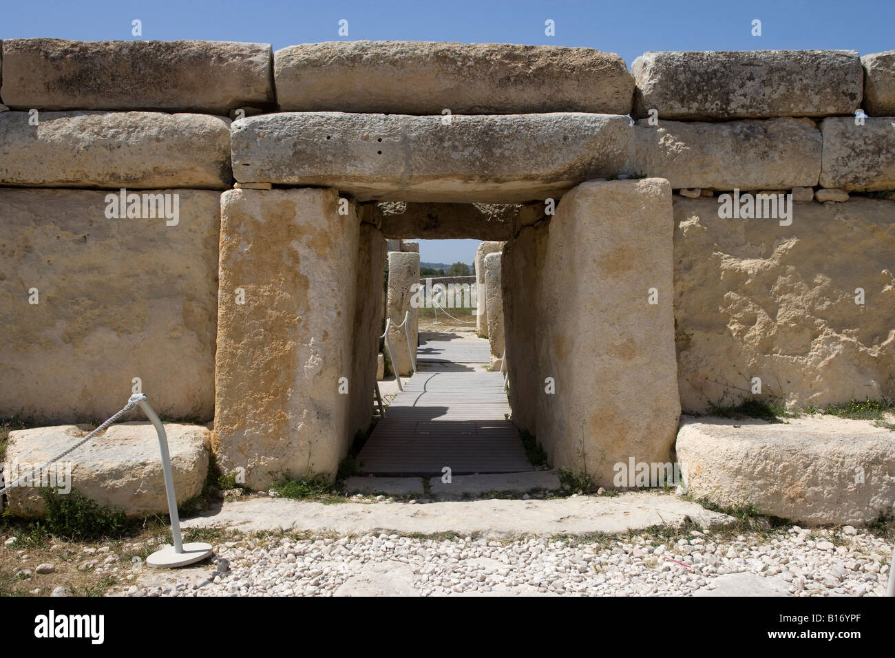 Hagar Qim Temple Malta Stock Photo - Alamy