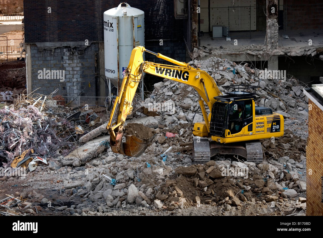 Building Demolition Newport Stock Photo - Alamy