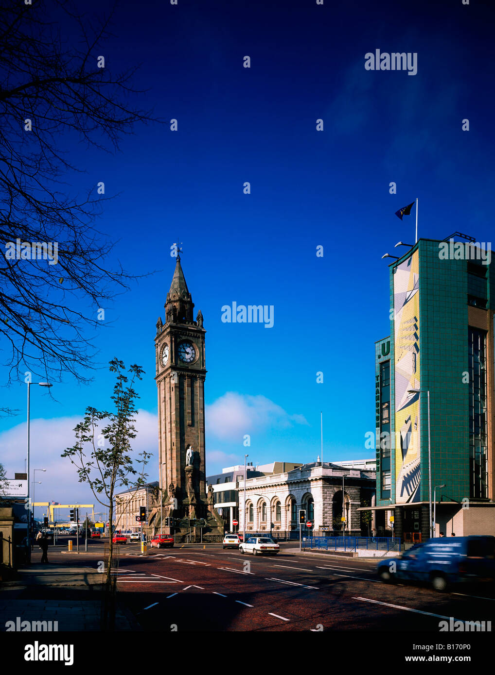 The Albert Memorial Clock, Belfast, Ireland Stock Photo - Alamy