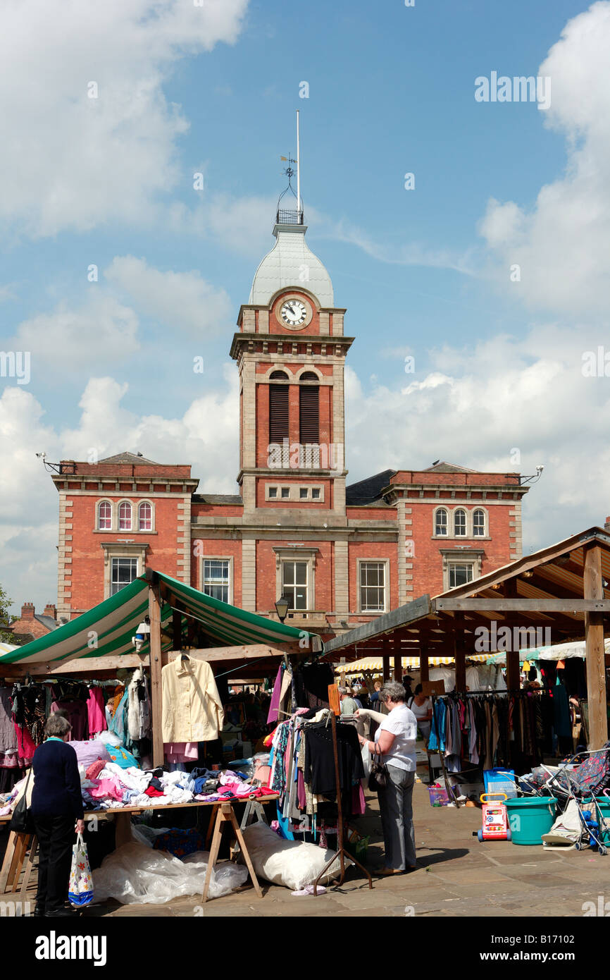 Chesterfield Market and Market Hall Stock Photo - Alamy
