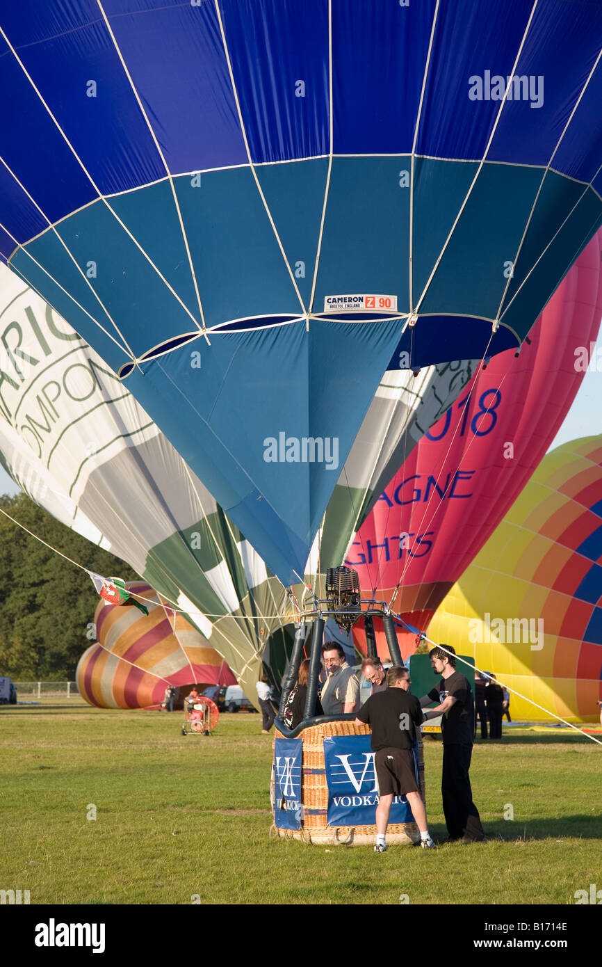 Hot air balloons prepare take off hi-res stock photography and images ...