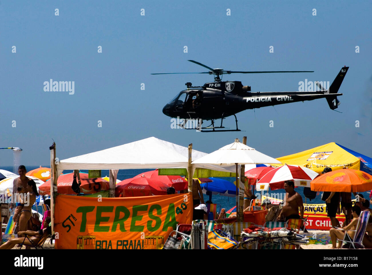 Rio police helicopter hi-res stock photography and images - Alamy