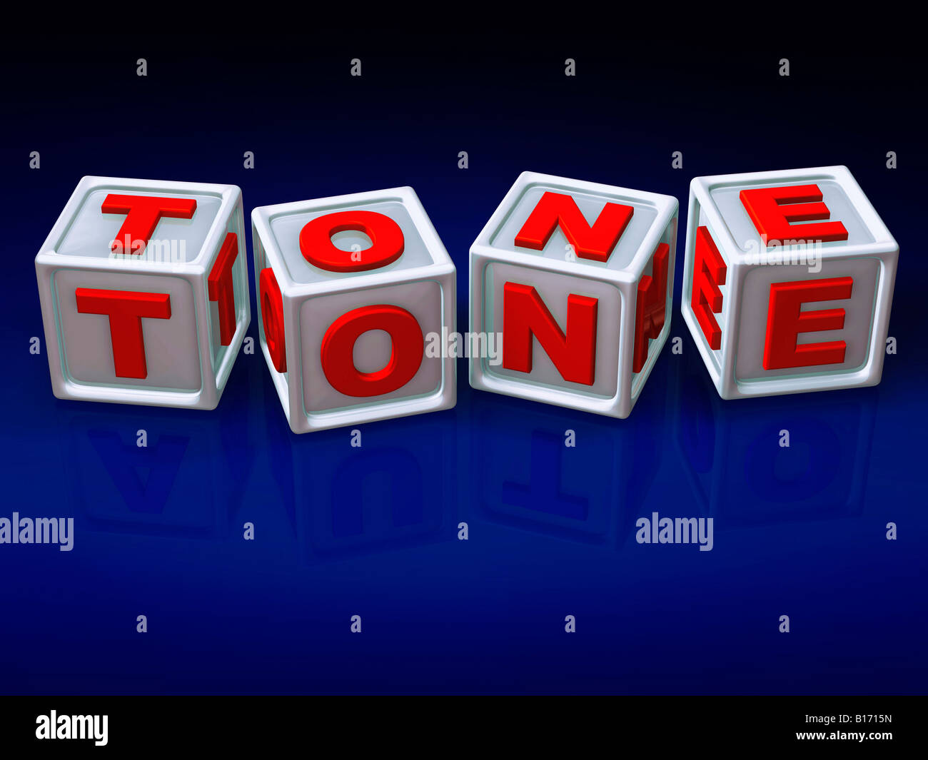 Block letters 3d concept illustration Stock Photo - Alamy