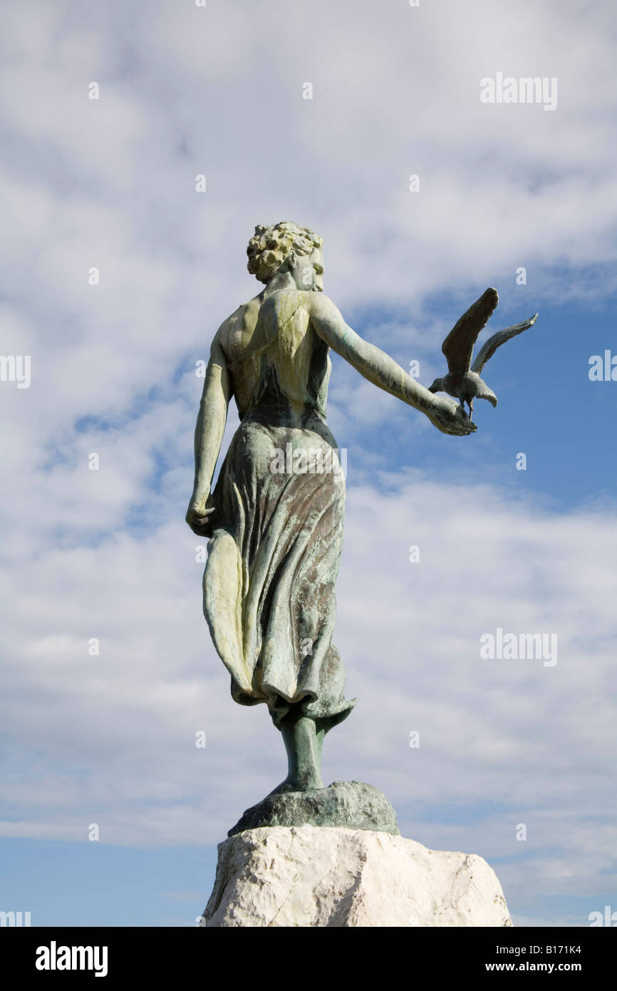 Opatija Croatia Europe May The Lady Maiden with a Seagull statue the ...