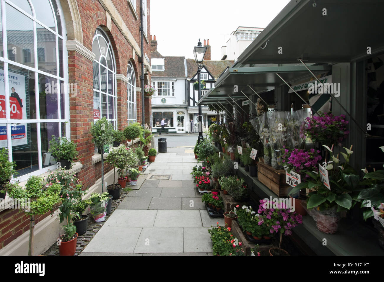 Shops in Farnham Surrey Stock Photo - Alamy