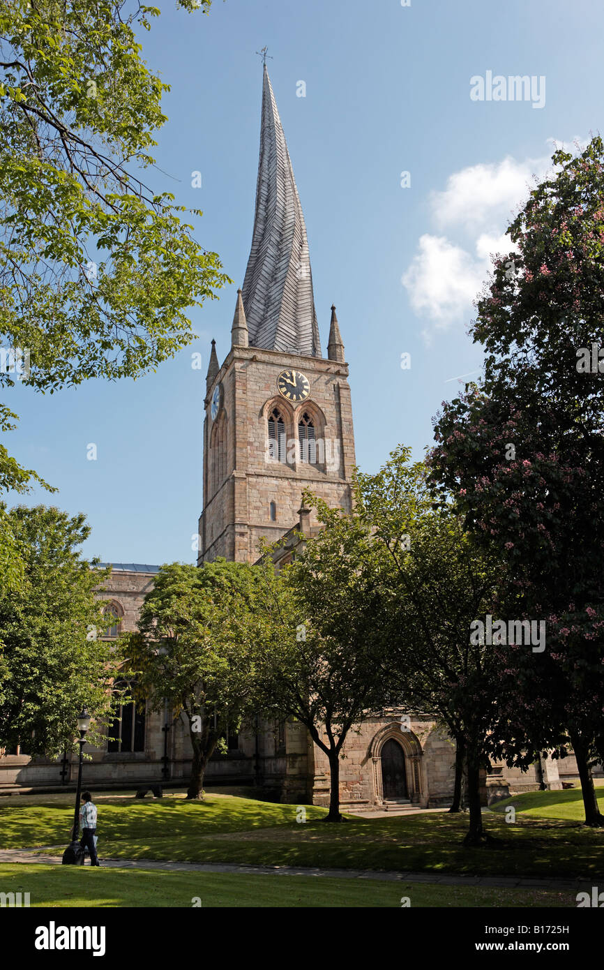 The Crooked Spire Chesterfield Stock Photo - Alamy