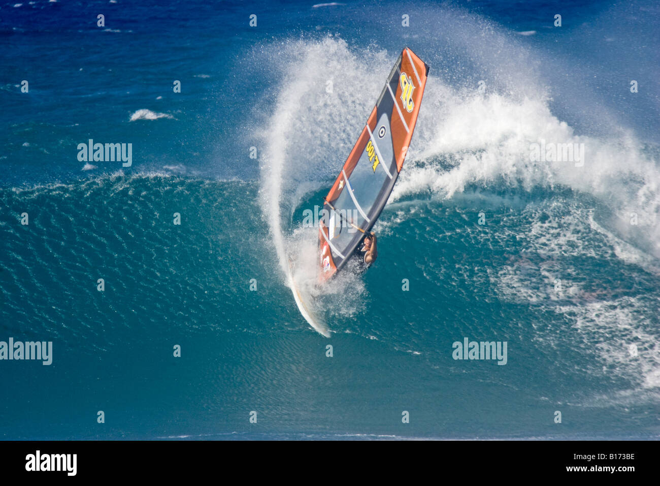 Off the lip with spray Stock Photo - Alamy