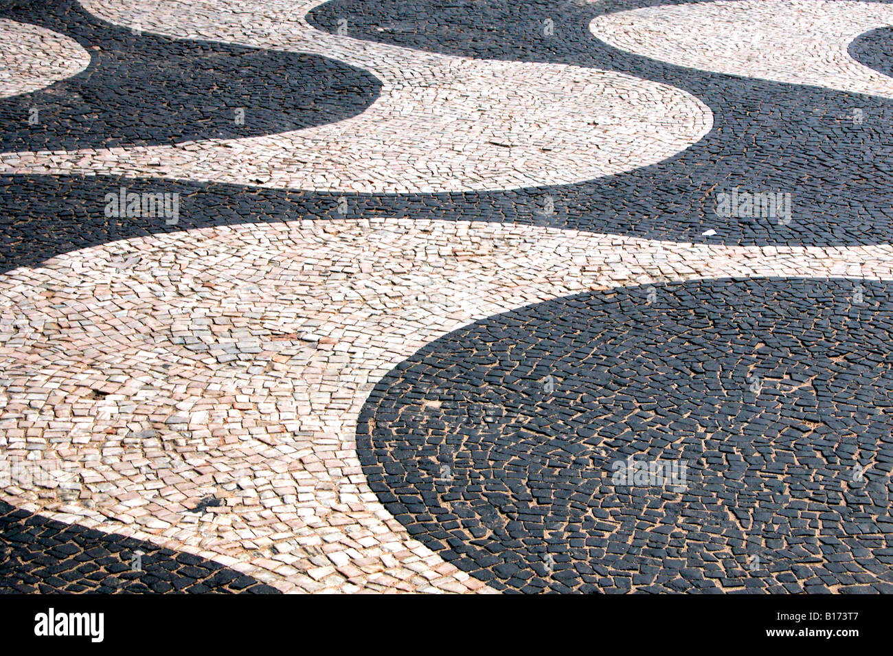 Pavement copacabana beach rio de Cut Out Stock Images & Pictures - Alamy