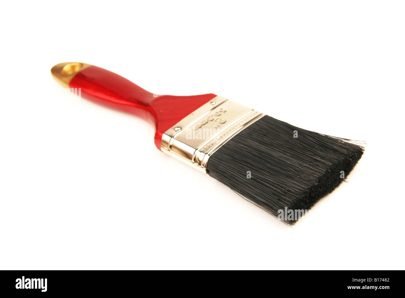 Red handled paintbrush Stock Photo - Alamy