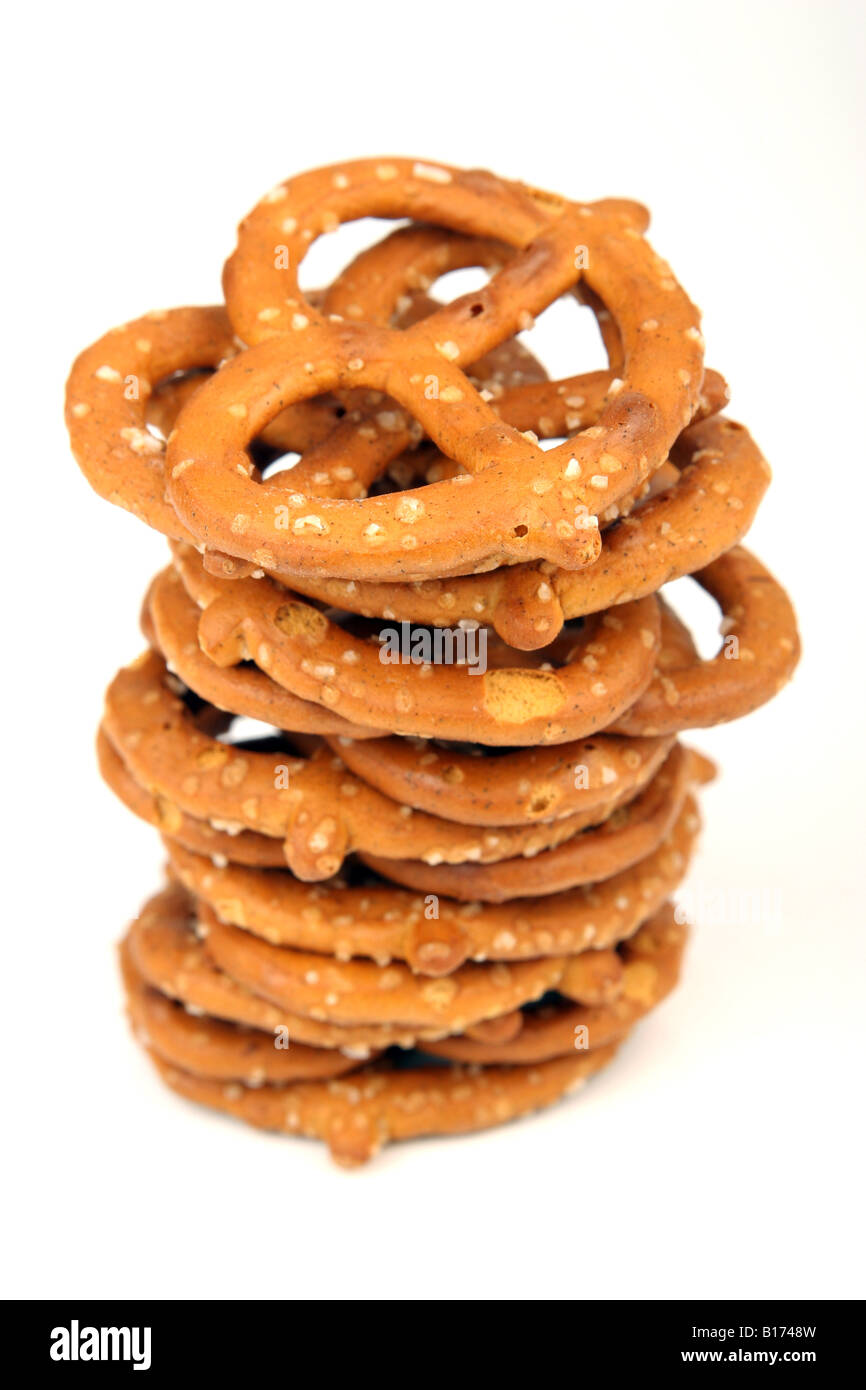 Stack of pretzels Stock Photo - Alamy