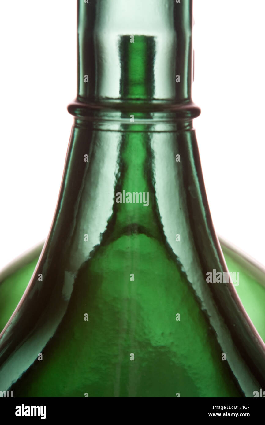 Two bottle necks placed behind eachother in abstract effect Stock Photo ...