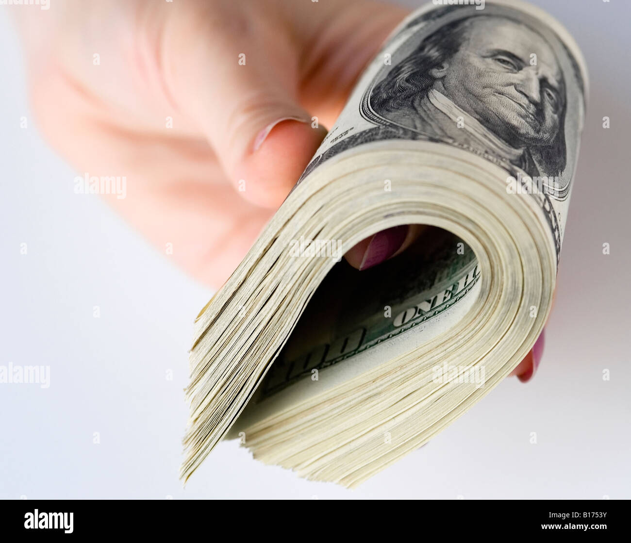 Money in hand Stock Photo - Alamy