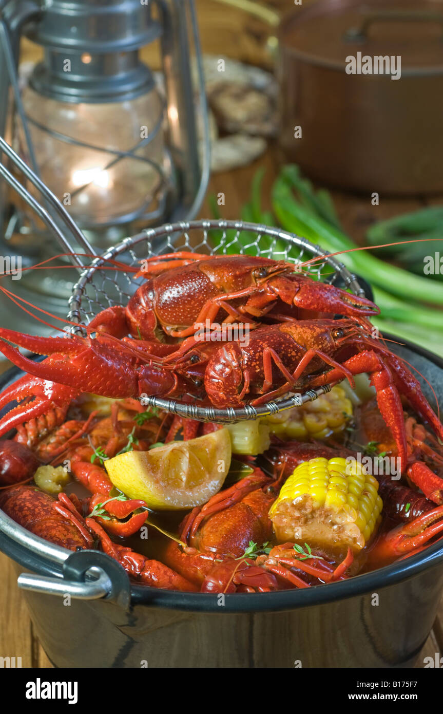 Crawfish Boil Louisiana Food USA Stock Photo - Alamy