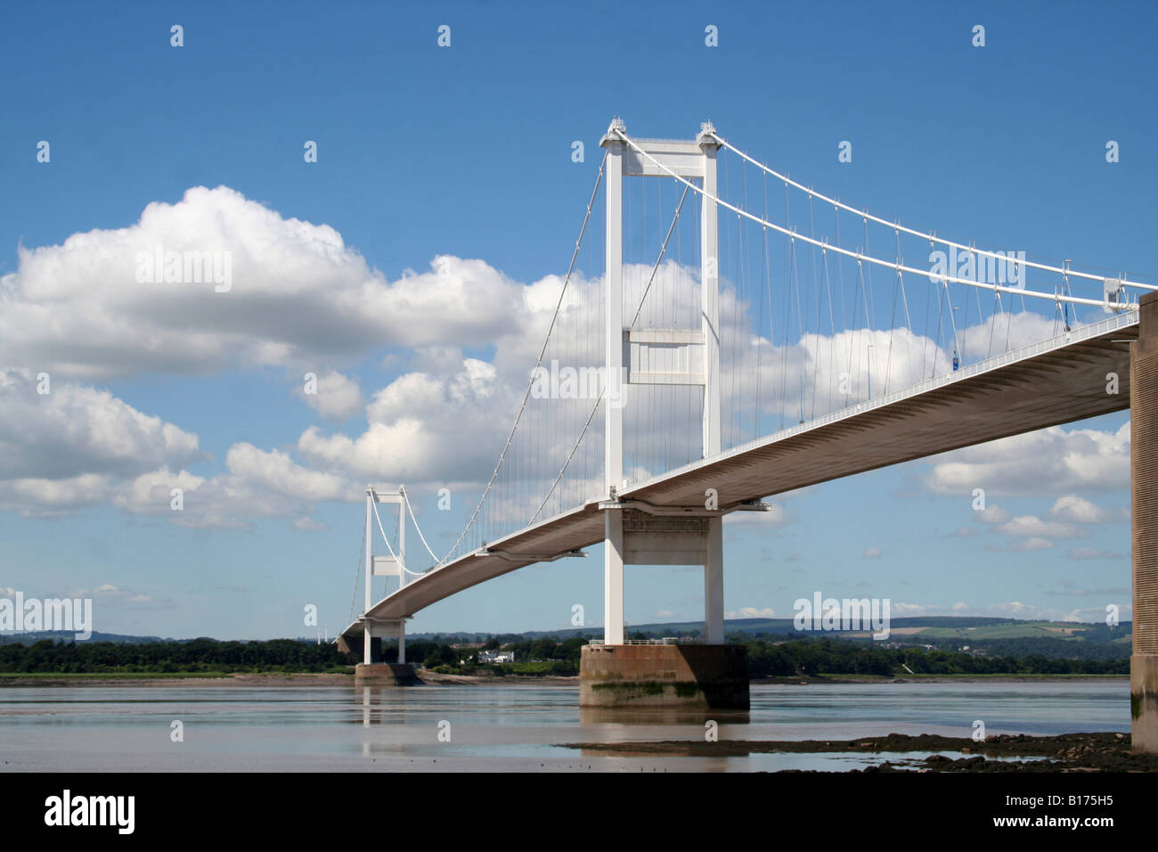 First Severn Bridge Severn Estuary Stock Photo - Alamy