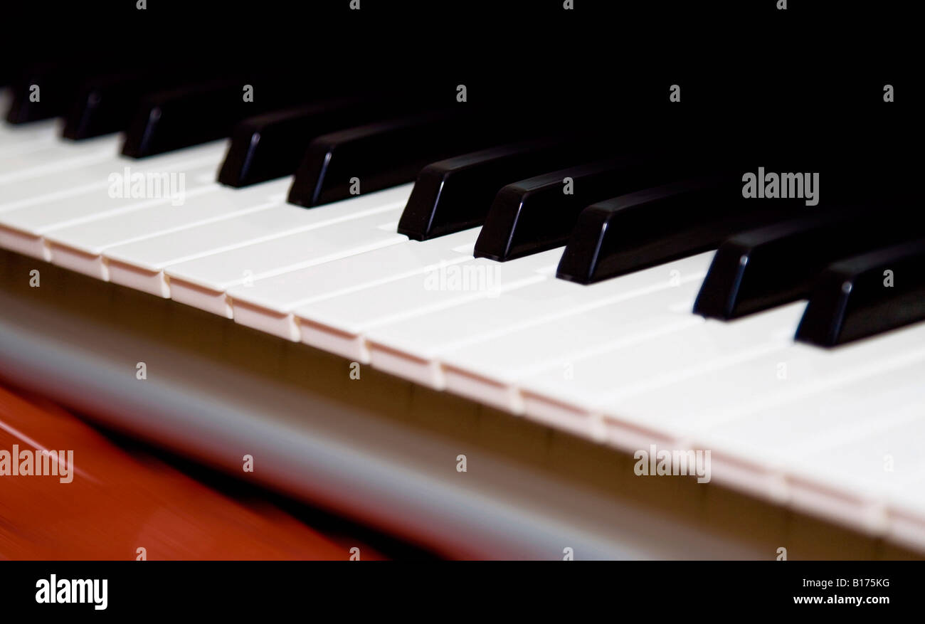 Piano keyboard clsoe up Stock Photo - Alamy