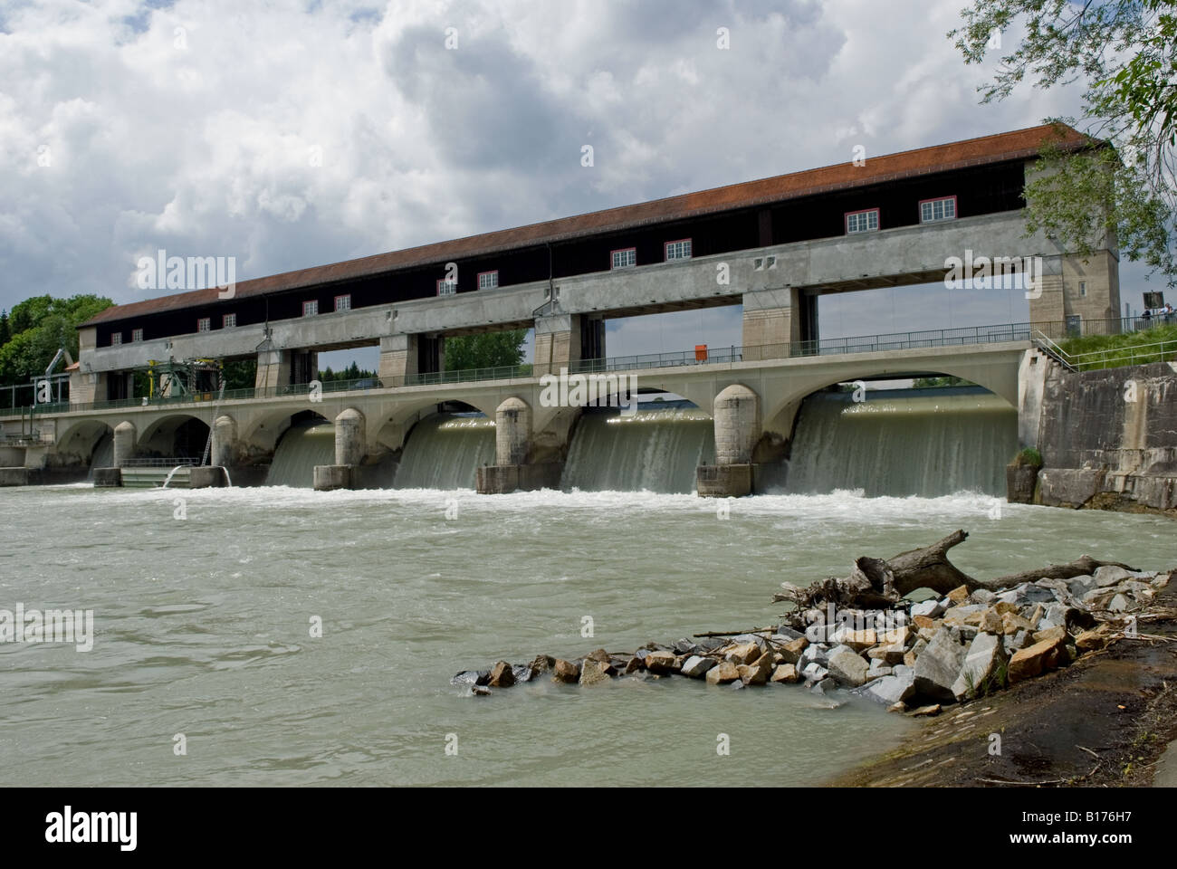 Jettenbach 2 Hydroelectric power station operated by E.ON on the river ...