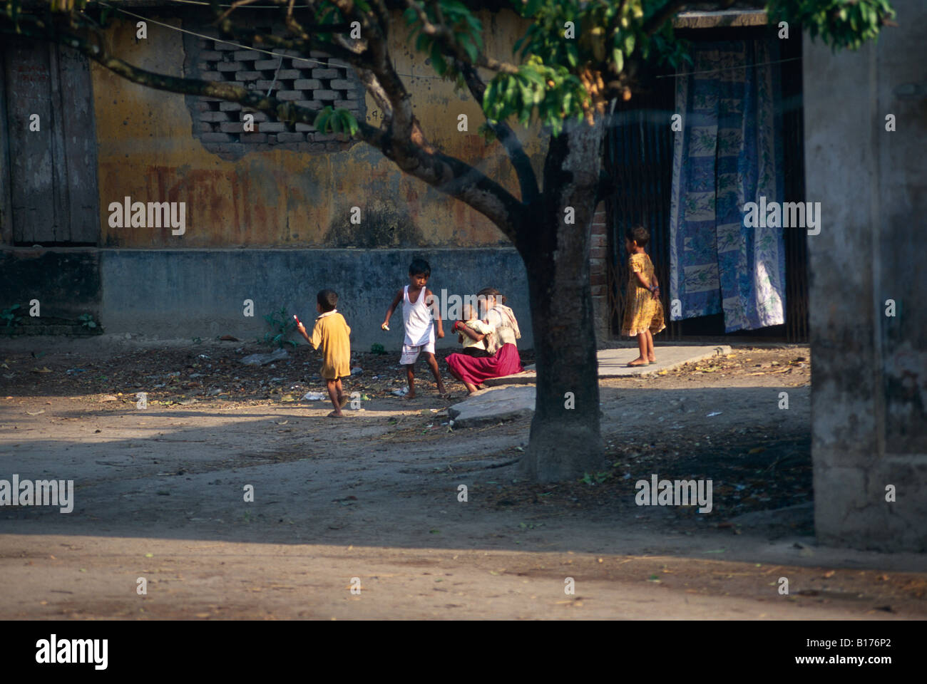 children playing in a rural Bangladesh Village Stock Photo - Alamy