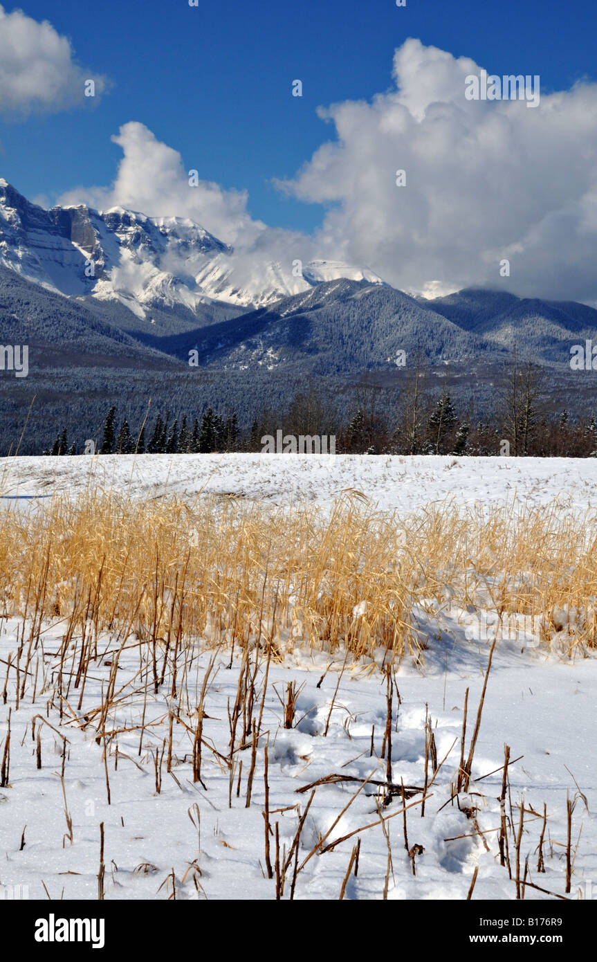 The Rocky Mountains after a spring snow Stock Photo - Alamy