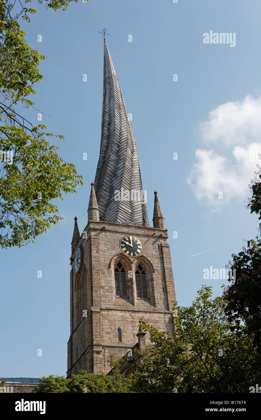 The Crooked Spire Chesterfield Stock Photo - Alamy
