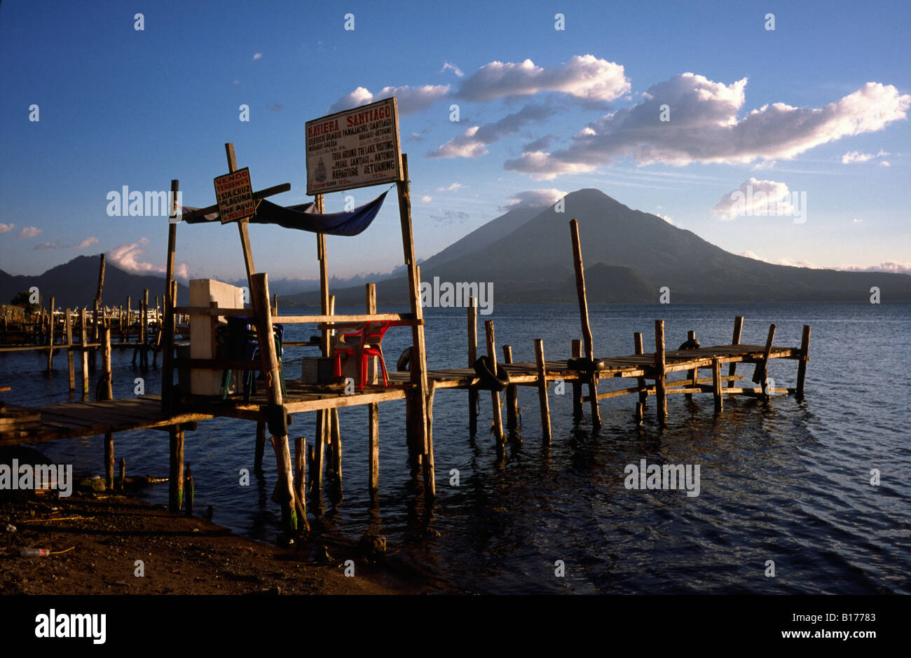 Feb 2, 2002 - Volcanoes Toliman (3158m) and Atitlan (3537m) at Lago de ...