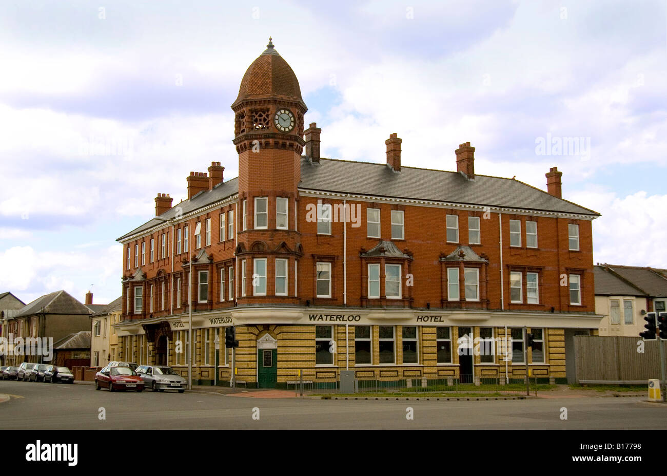 The Waterloo Hotel Newport Docks Stock Photo - Alamy