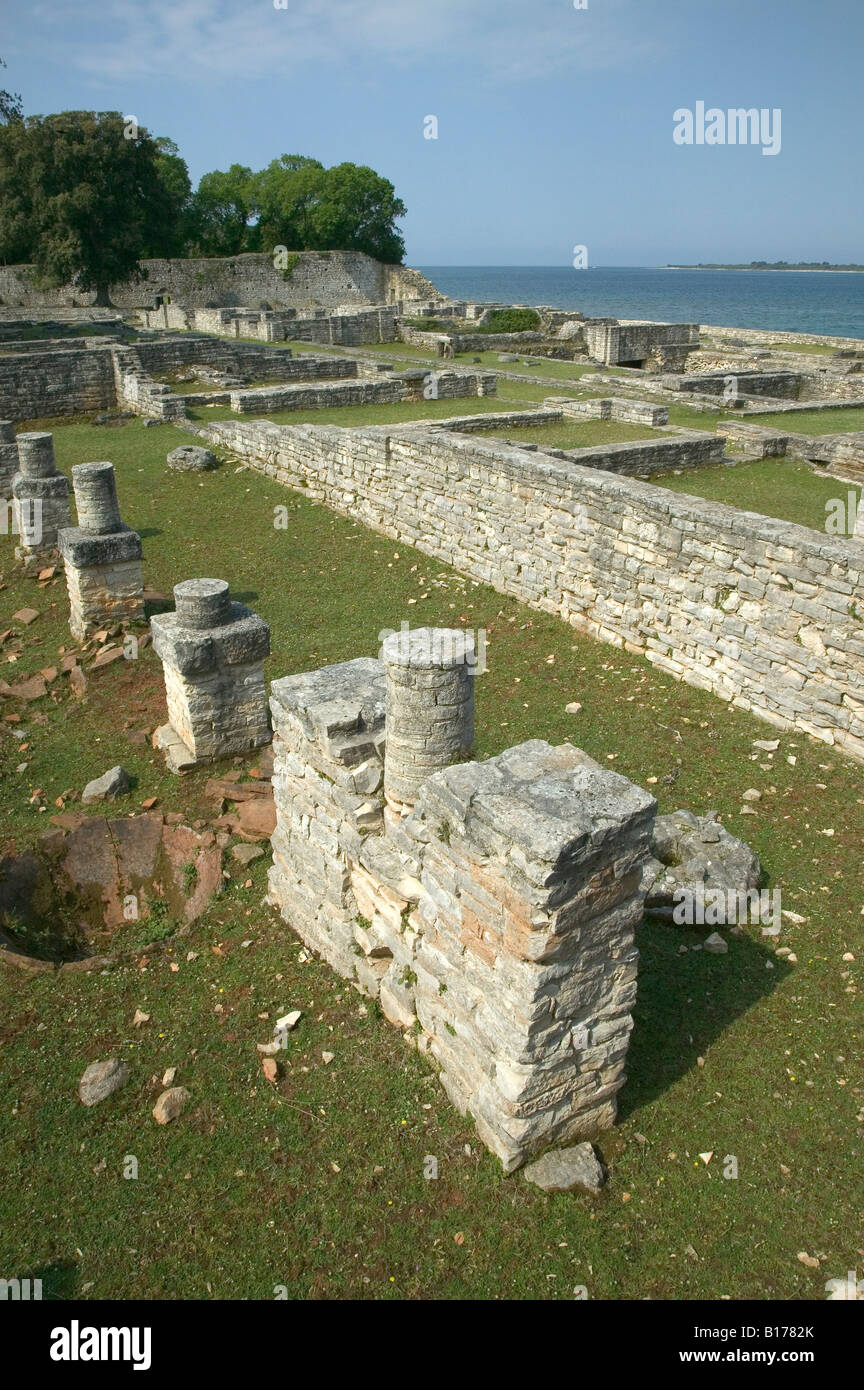 Byzantine Castrum, Veli Brijun, Brijuni / Brioni Islands, Croatia Stock ...