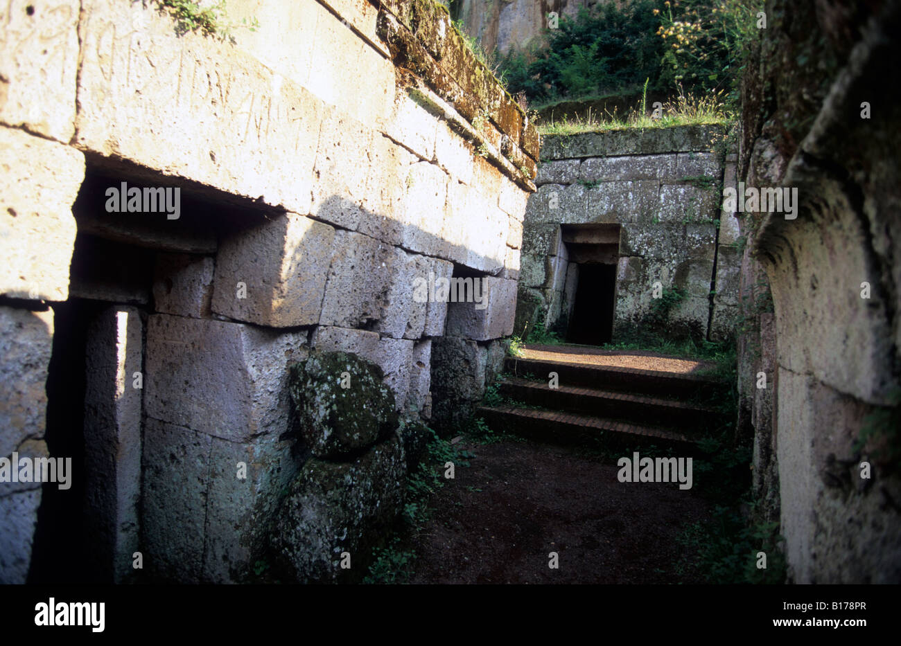 italy umbria orvieto the etruscan necropolis Stock Photo - Alamy